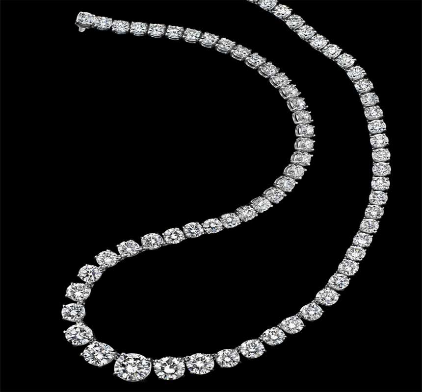 Diamond Riviere Necklace – Cayen Collection, Voted Top 5 jewelry stores ...